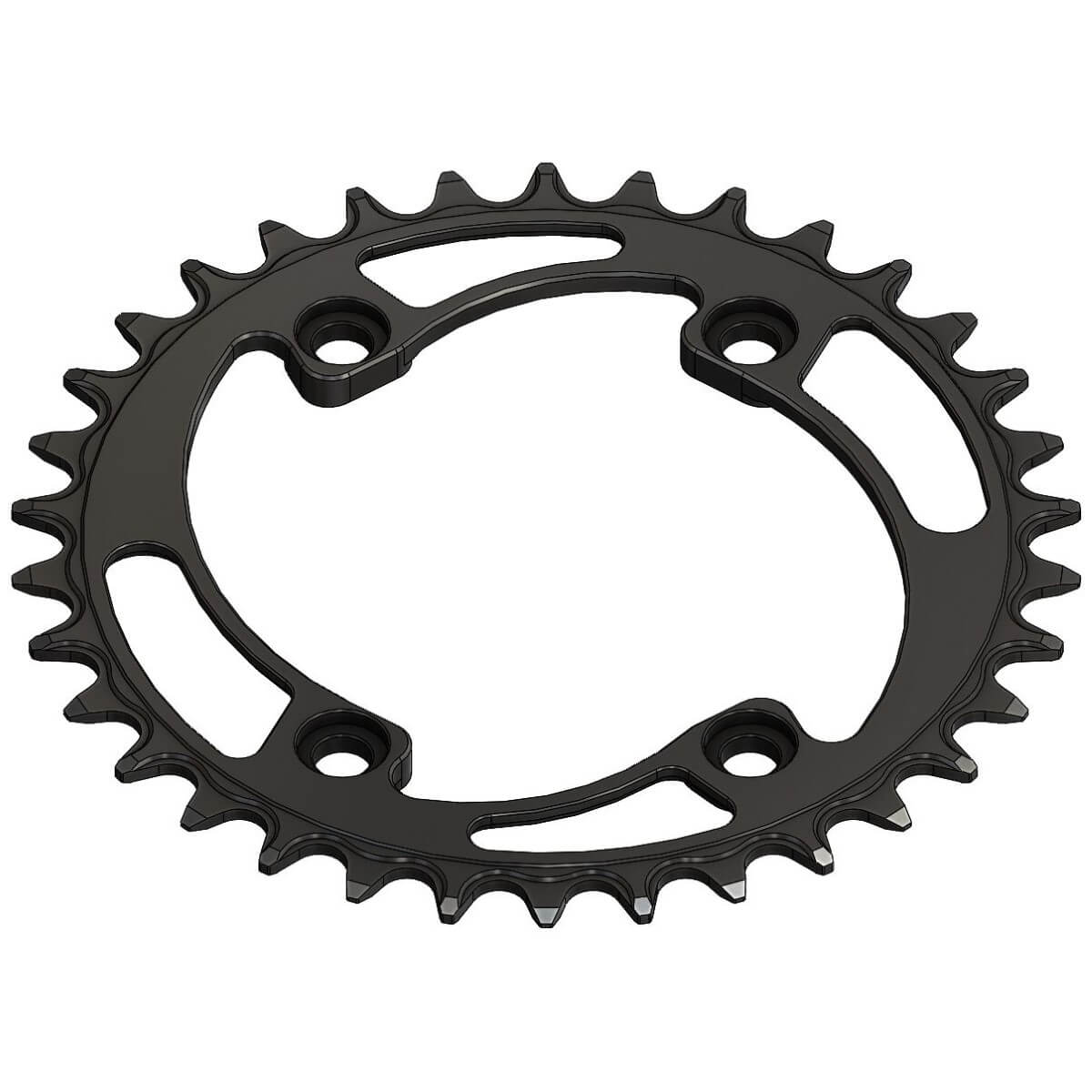 Pilo C52 Chainring Narrow Wide 34T for Shimano 96BCD Asymmetric ...